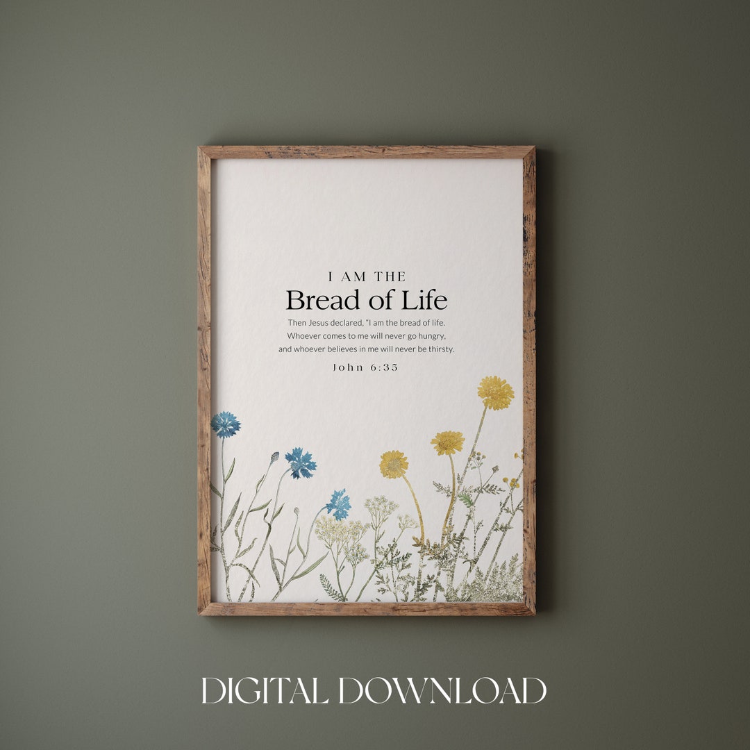 I Am the Bread of Life Printable, the I AM Statements of Jesus ...