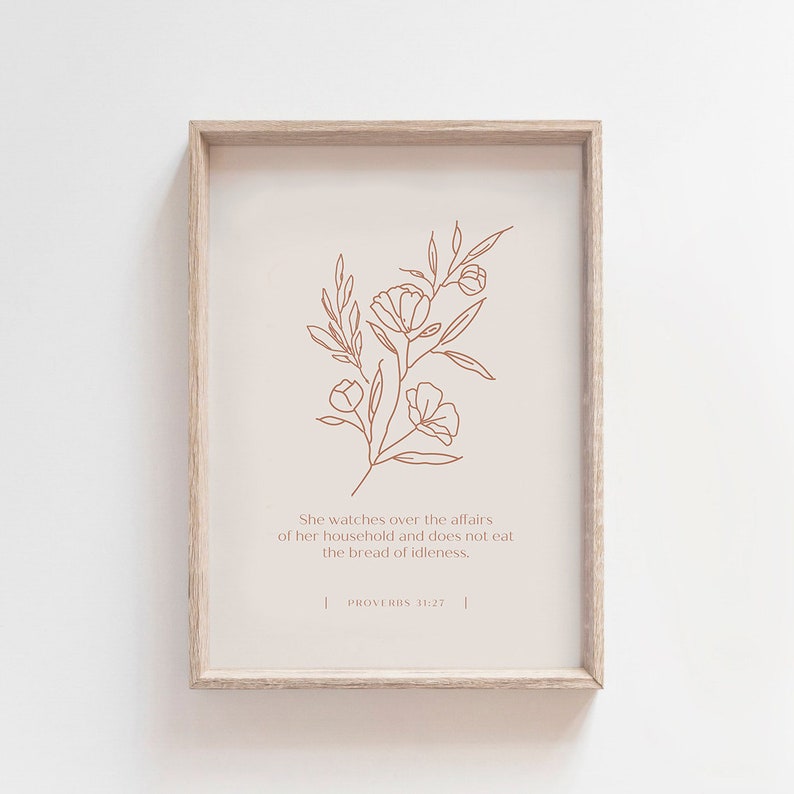 Proverbs 31 Digital Wall Print Set of 6 Proverbs for Women - Etsy