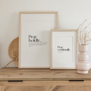 Set of 4 Prayer Wall Art Bundle Digital Art, 1 John 5:14, 1 ...