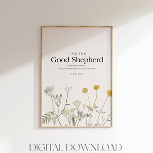 I Am the Good Shepherd Printable, the I AM Statements of Jesus, John 10 ...