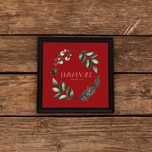 Christian Christmas BUNDLE Set, Isaiah 9:6, Immanuel Isaiah 7 14 ...
