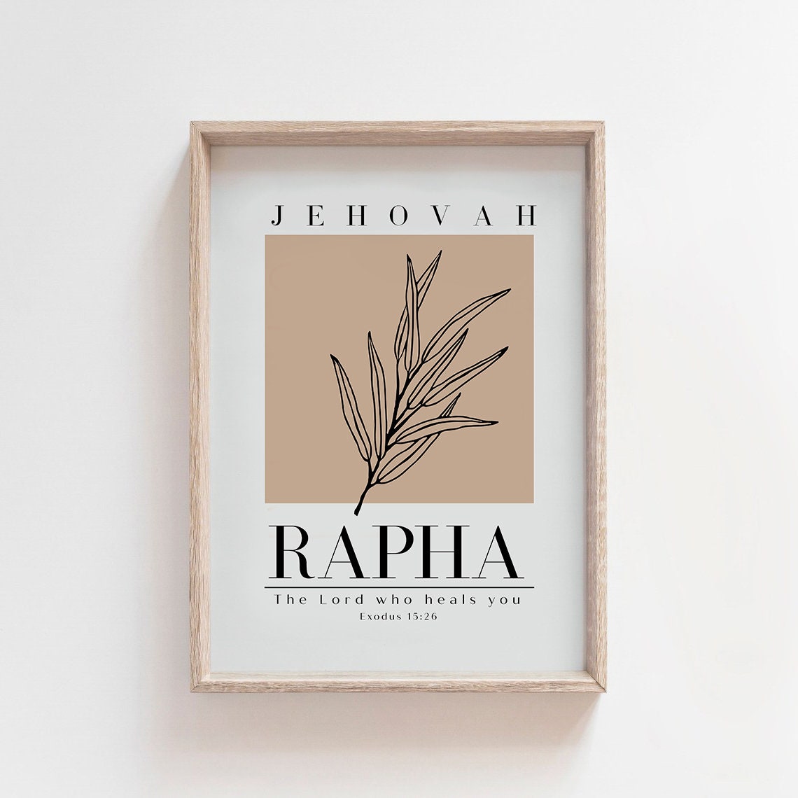 Jehovah Rapha the Lord Who Heals You Printable Exodus 15:26 - Etsy