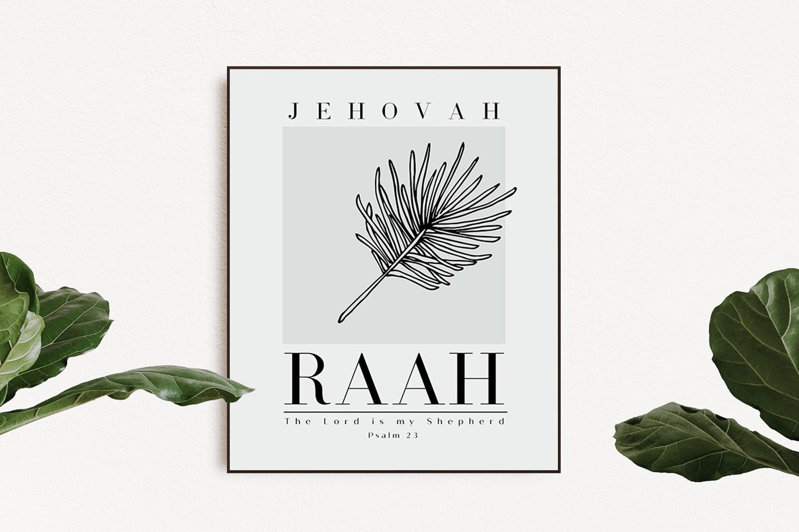 Jehovah Raah Printable Psalm 23 the Lord is My Shepherd - Etsy