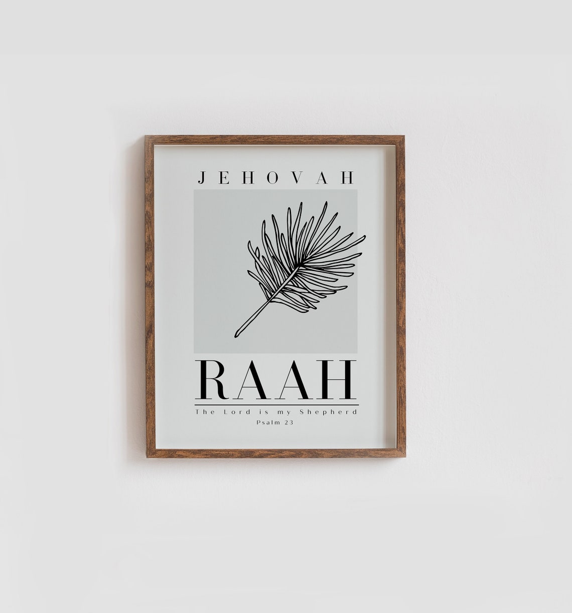 Jehovah Raah Printable Psalm 23 the Lord is My Shepherd | Etsy