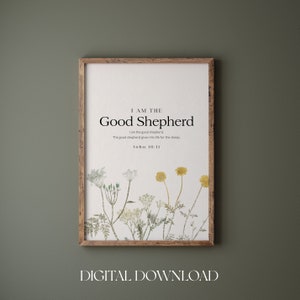 I Am the Good Shepherd Printable, the I AM Statements of Jesus, John 10 ...