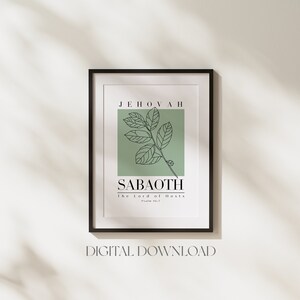 Jehovah Sabaoth the Lord of Hosts Downloadable Psalm 46:7 - Etsy
