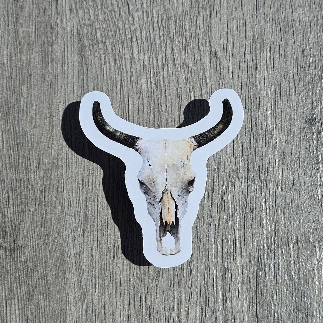 Cow Skull Sticker: Arizona Desert Waterproof Vinyl Decal - Etsy