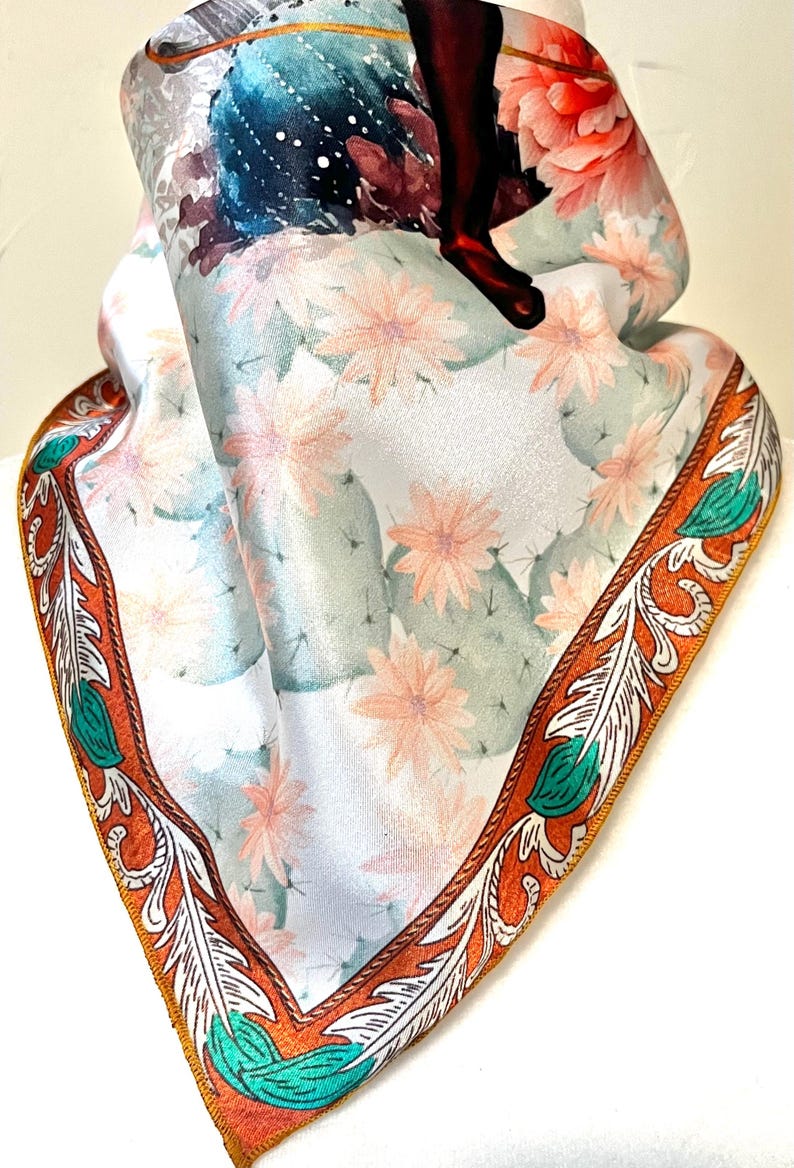Vintage Wild West Cowgirl Wild Rag Bandana - Etsy
