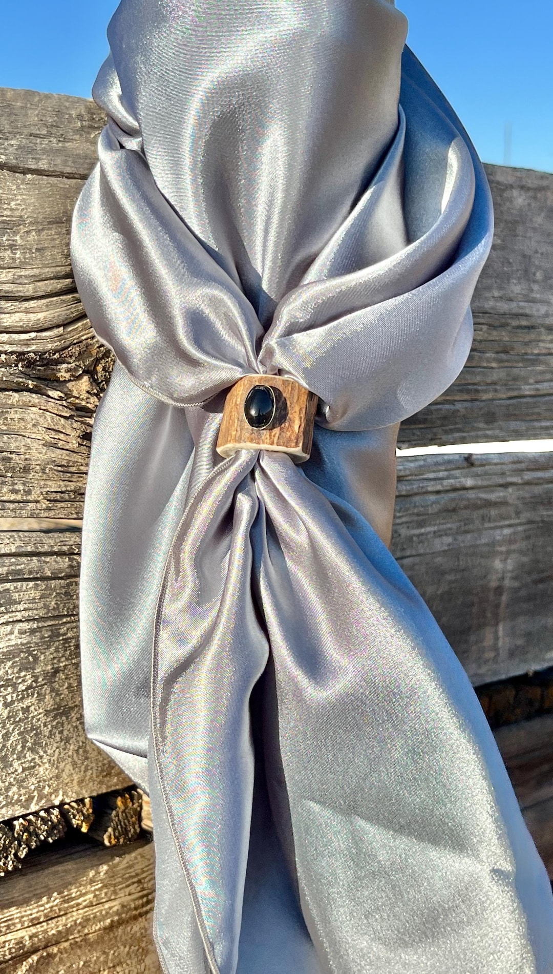 Silver Wild Rag Grey Solid Color - Etsy