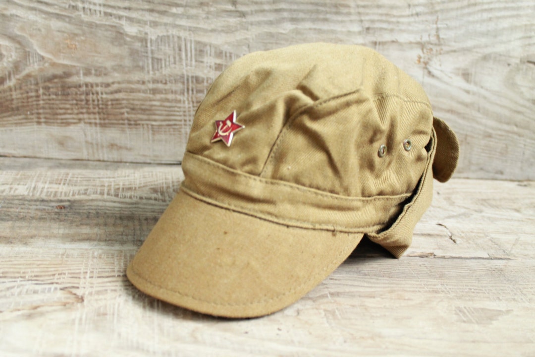 Vintage Soviet Army Soldier's Forage-cap Military Hat Cap ... Soldier's ...