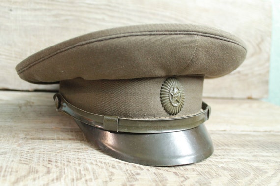 military uniform army military visor officer cap Vin… - Gem