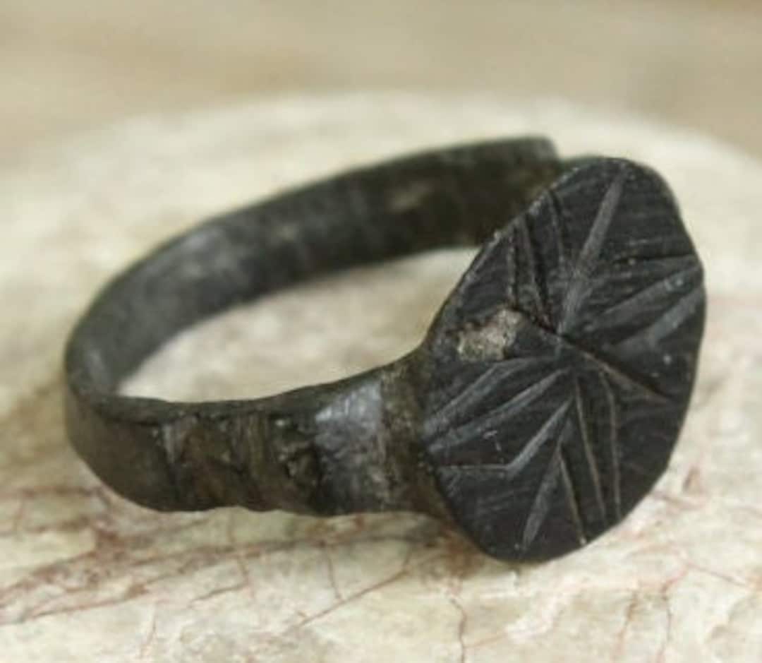 Ancient Medieval Ring 12 Mm US 1 Medieval Jewelry Ancient - Etsy