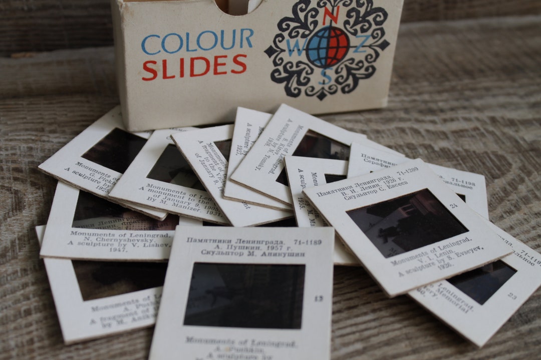 Set (24 Slides) With Landscapes of Leningrad / Vintage Diascope Slides ...