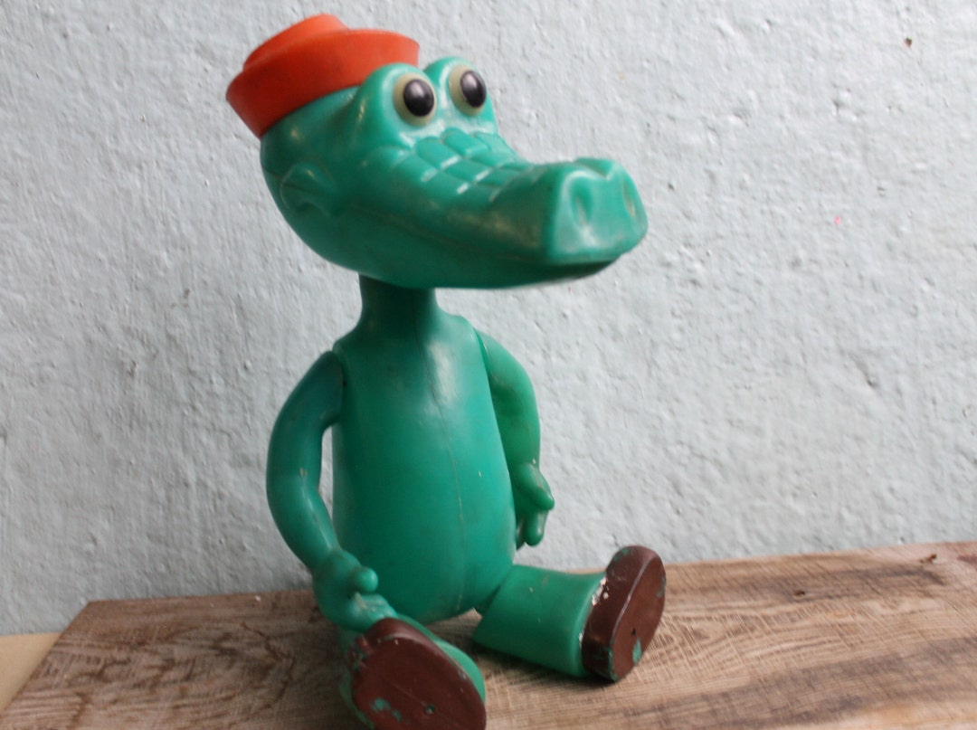 Vintage Crocodile Gena Toy: USSR Cartoon Character, 1970s - Etsy