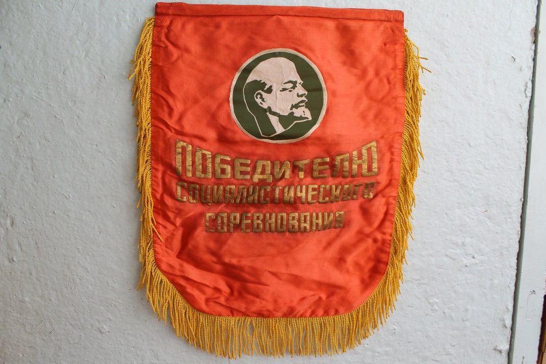 Vintage Soviet Flag Pennant Soviet Symbol / Communism Flag, Soviet ...