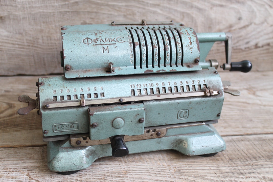 Vintage Soviet Mechanical Calculator / Adding Machine "felix M ...