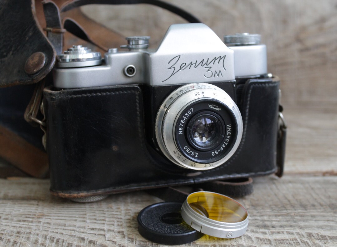 Soviet Camera Zenit 3M , With Lens Industar 50 / Vintage Collectible ...