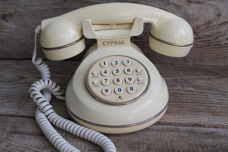 Vintage Push-button Phone CYFRAL Old Push-button Phone - Etsy Australia