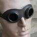 Steampunk Goggles With Dark Eye Caps Vintage Glasses / Small Size ...