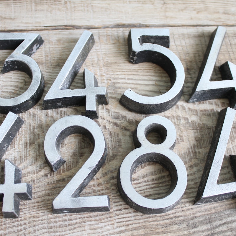 Rustic House Numbers - Etsy