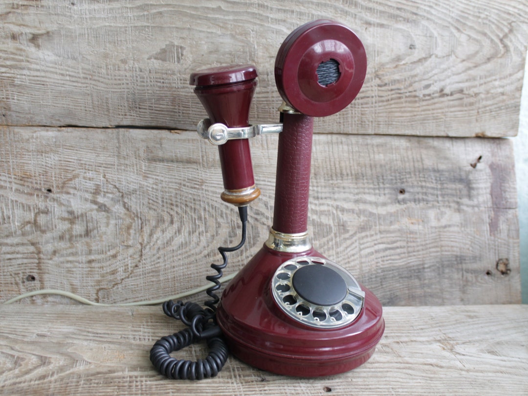 Vintage Rotary Phone / TA 1992 Year, Retro Phone, Circle Dial Rotary ...