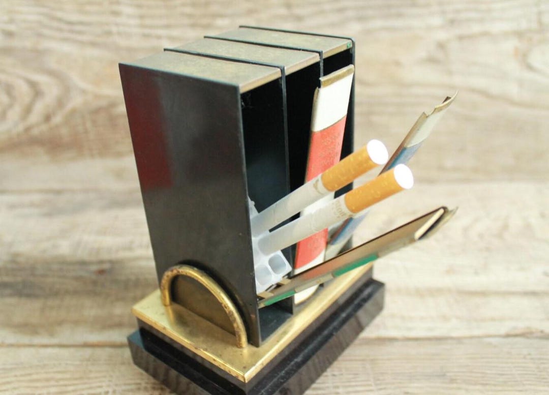Vintage Musical Cigarette Box / Cigarette Dispenser With a Melody ...