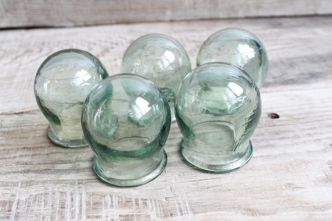 Set of 5 Fire Cupping Cups Soviet Vintage Medical Cupping Glass Body ...