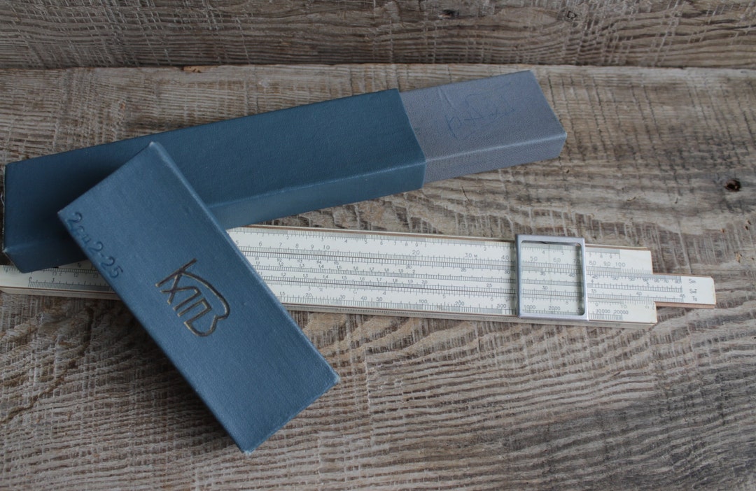 Logarithmic Scale 11.3" (290 Mm) / 1972 Year / Logarithmic Slide Ruler ...