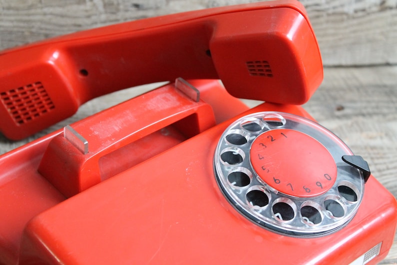 Vintage Rotary Phone / Tulipan Telkom Poland / Retro Phone / | Etsy