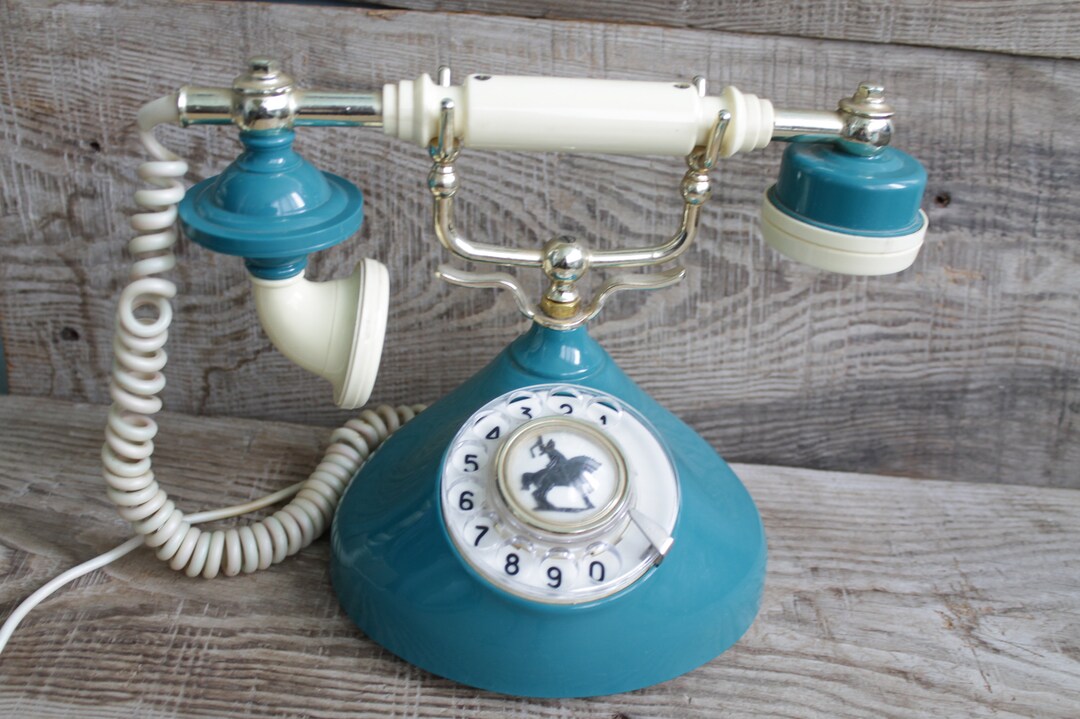 Vintage Phone, Old Rotary Phone Ufa, Made in 1990 Year, Circle Dial ...