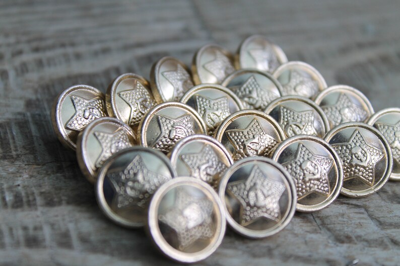 Buttons Hardware Sewing & Fiber Vintage Soviet Army Uniform Buttons ...