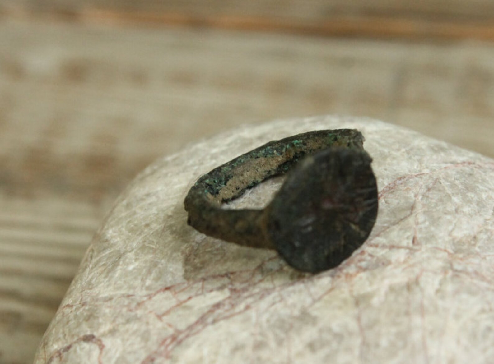 Antique ring / jewelry rusty ring / from archaeological dig / | Etsy