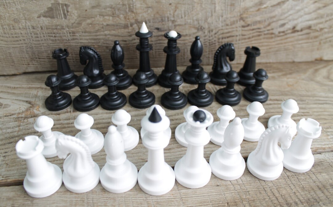 Chess Set / Vintage Soviet Era USSR Plastic Chess Set / USSR / New ...