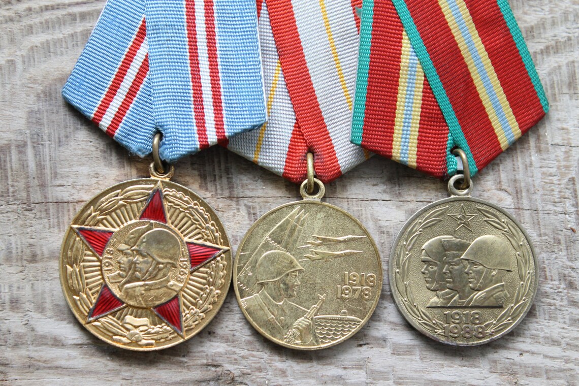 Vintage Military Medals Collectible Medals Set of 3 Vintage - Etsy
