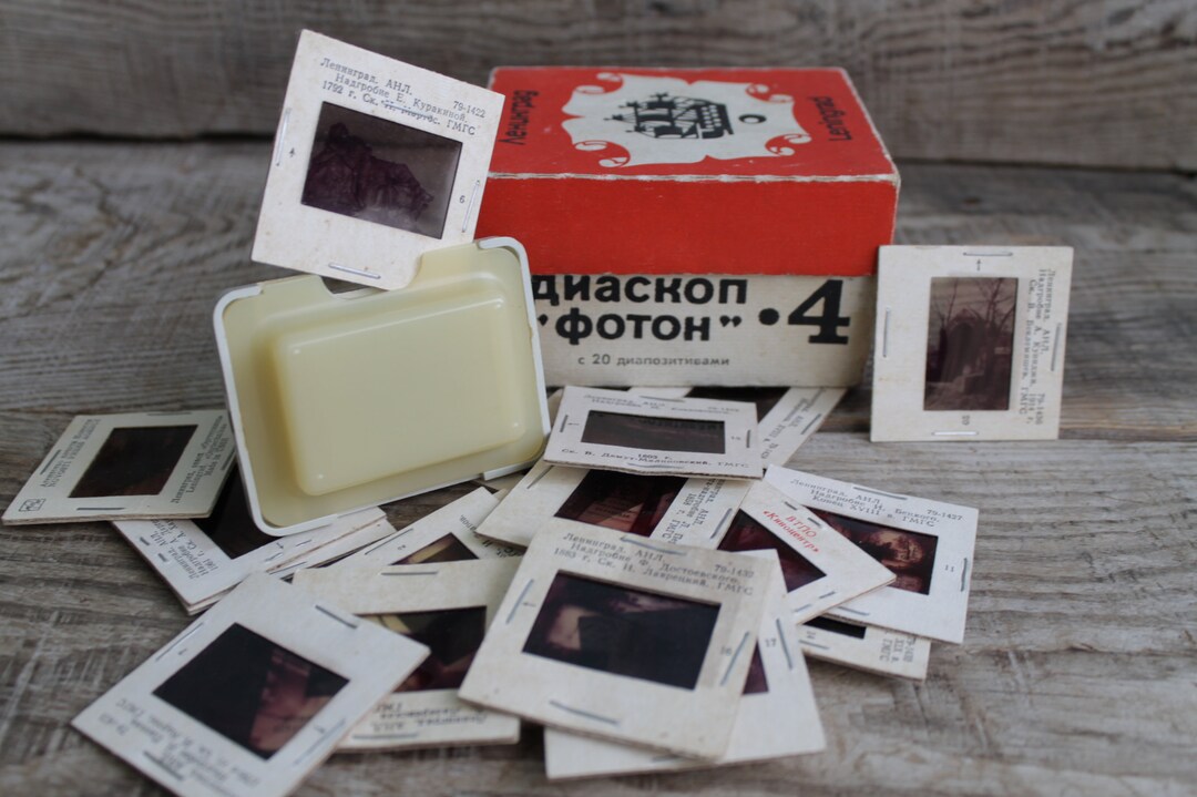 Vintage Diascope "foton 4" (leningrad), Include 20 Slides, Vintage ...