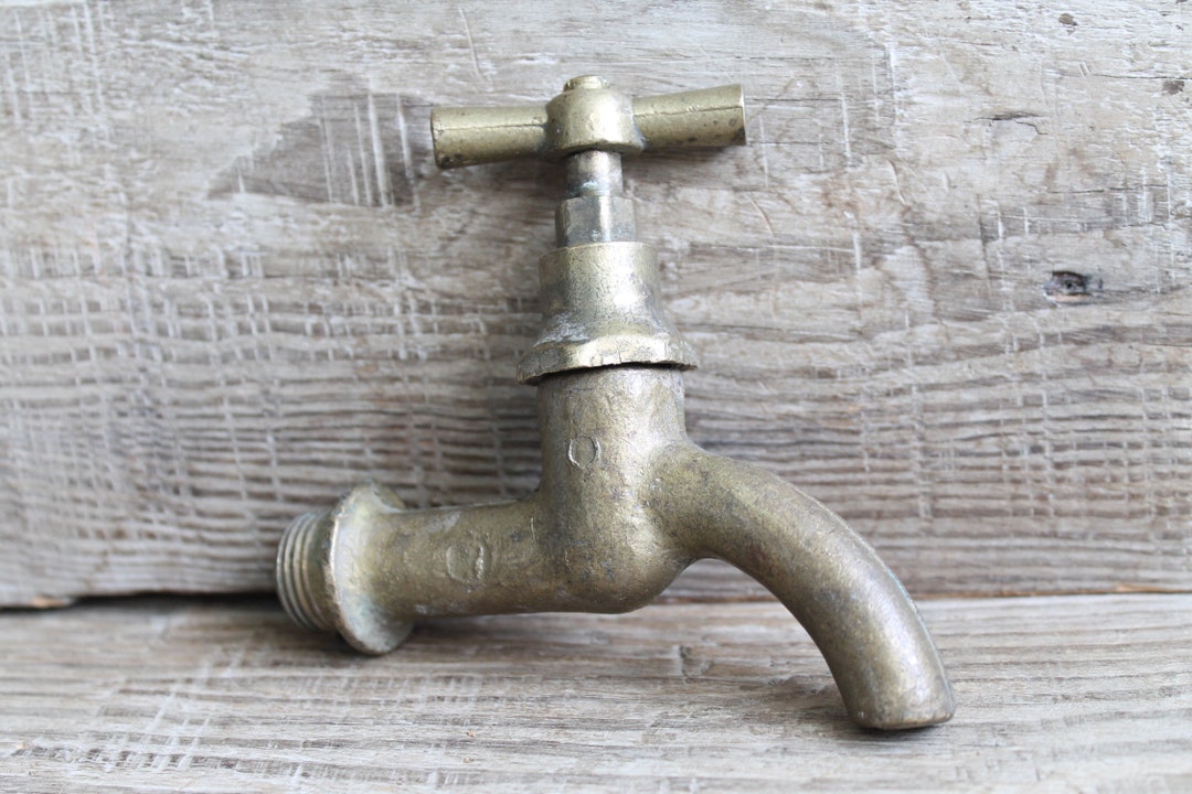 Vintage Brass Water Tap ... Antique Water Faucet ... Vintage Finds for ...