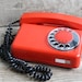 Vintage Rotary Phone / Tulipan Telkom Poland / Retro Phone / - Etsy