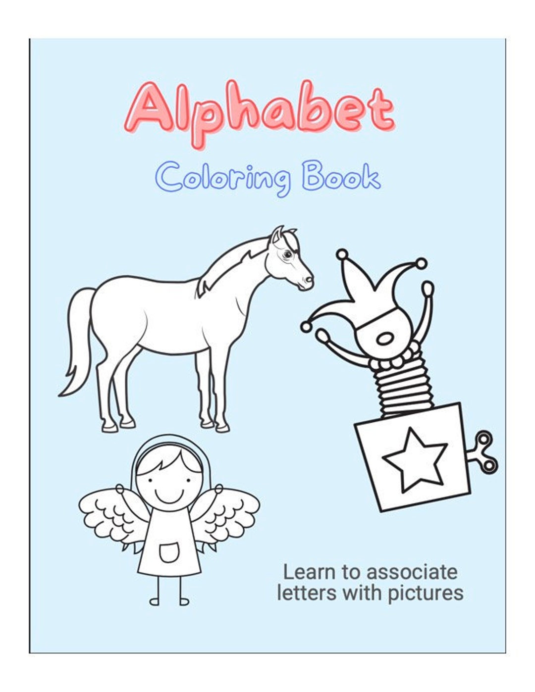 Alphabet Coloring Book - Etsy