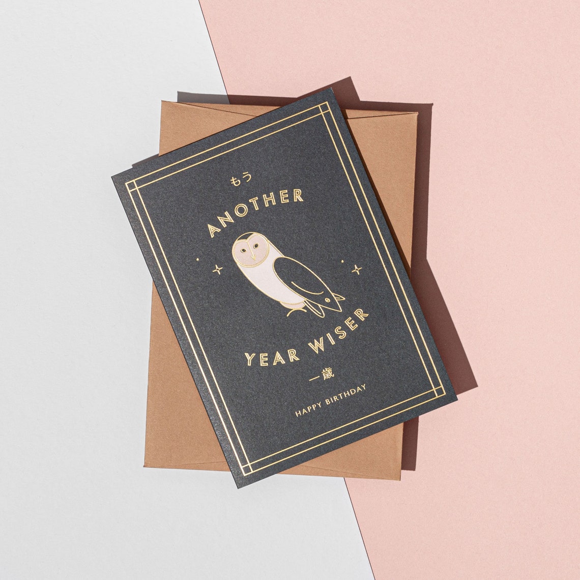 Another Year Wiser Happy Birthday Owl Card Birthday Card - Etsy