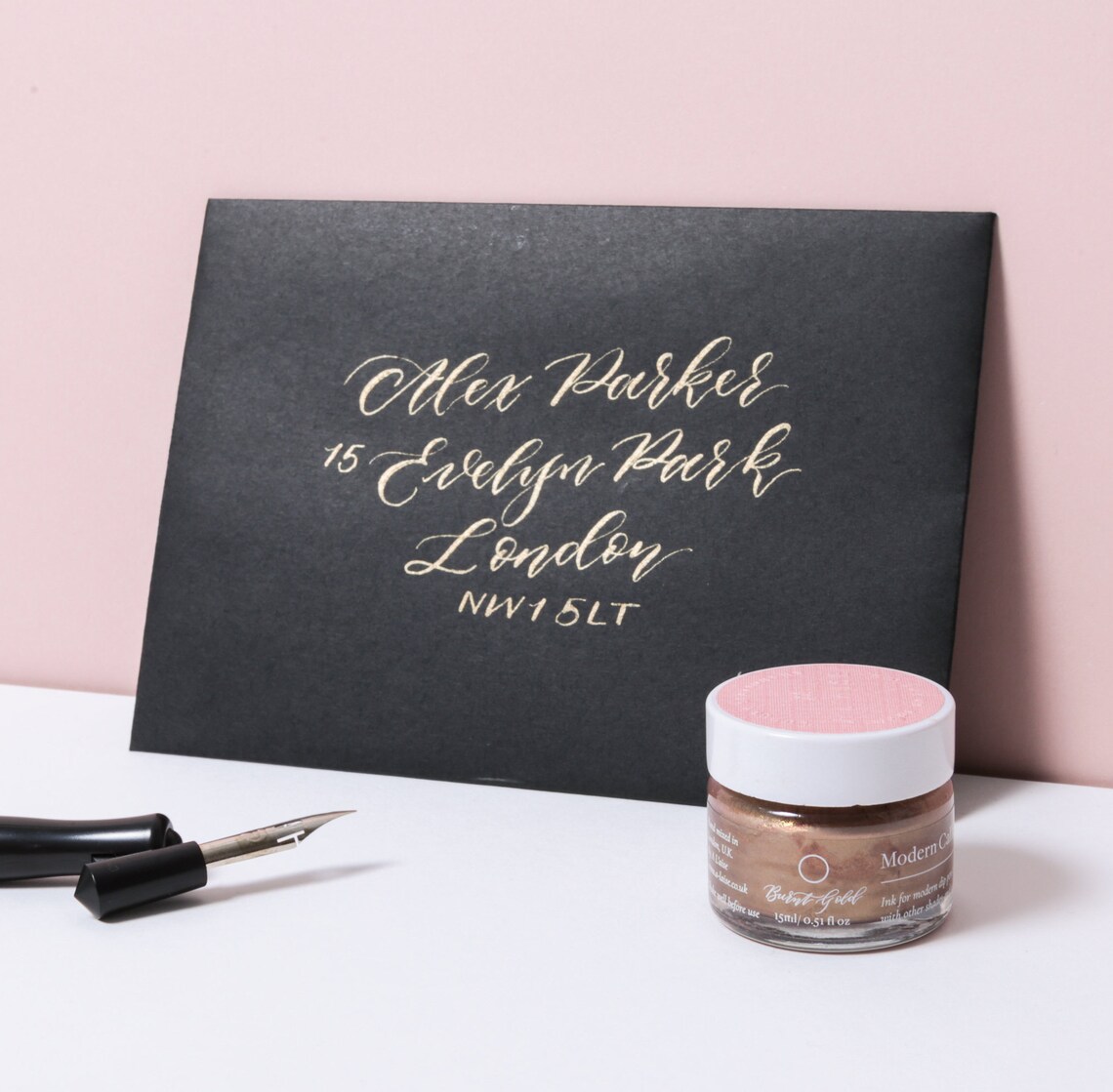 Burnt Gold Calligraphy Ink Shimmery Handmade Calligraphy Ink - Etsy