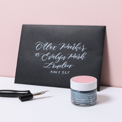 Ocean Blue Calligraphy Ink Shimmery Handmade Calligraphy Ink - Etsy