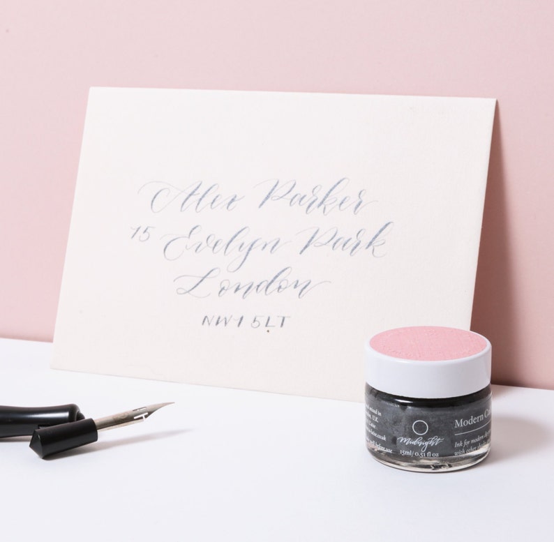 Midnight Shimmer Calligraphy Ink | Shimmery Handmade Calligraphy Ink ...