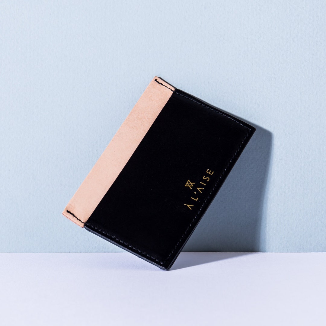 Multi Card Case - Black / Natural - Etsy UK