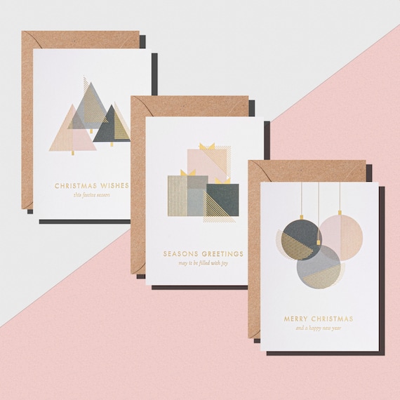 Christmas Card Pack Pack of 6 Christmas Cards Luxury | Etsy