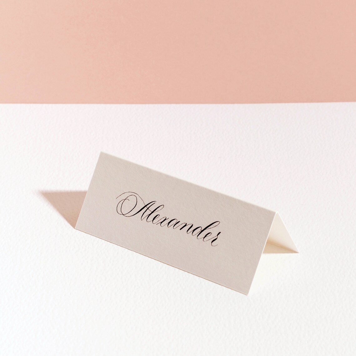 Classic Calligraphy Place Card First Name - Etsy