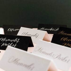 Classic Calligraphy Place Card - First Name - Etsy