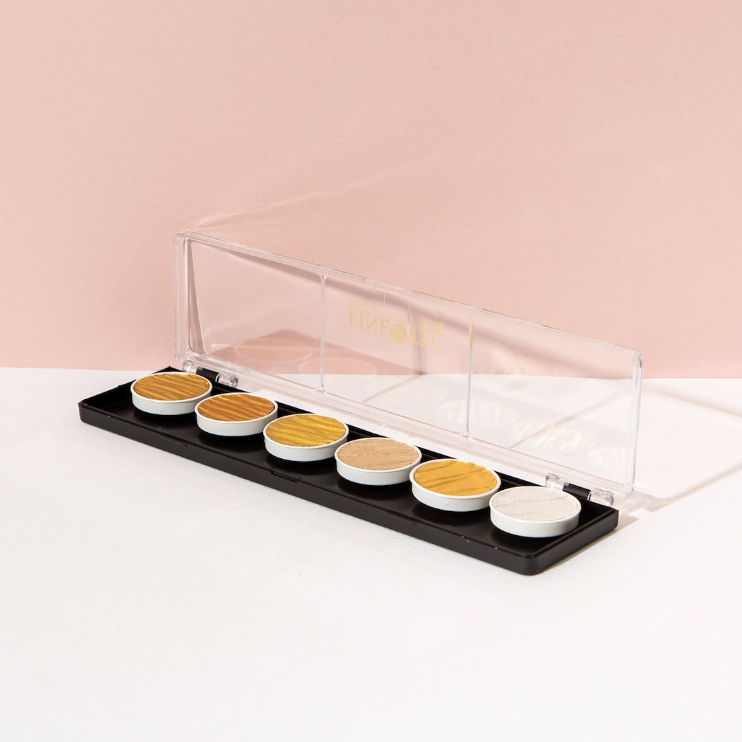 Gold Finetec Ink Palette/ Modern Calligraphy Ink/ Shimmery Ink for ...