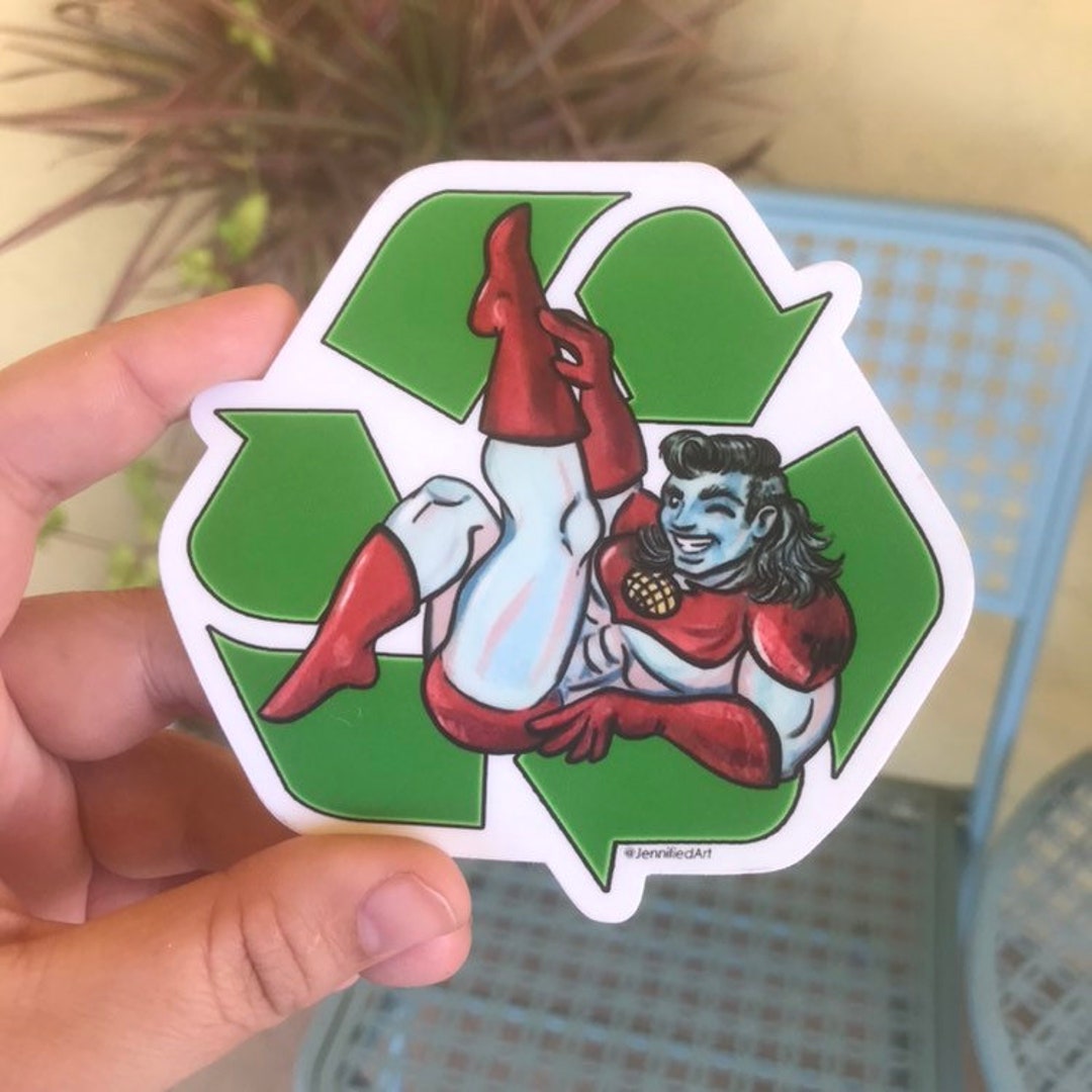 Sexy Recycling Sticker By Jennified Art Etsy