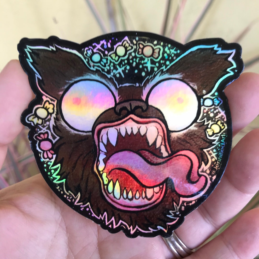 Beast Dog Rainbow Sticker - Etsy