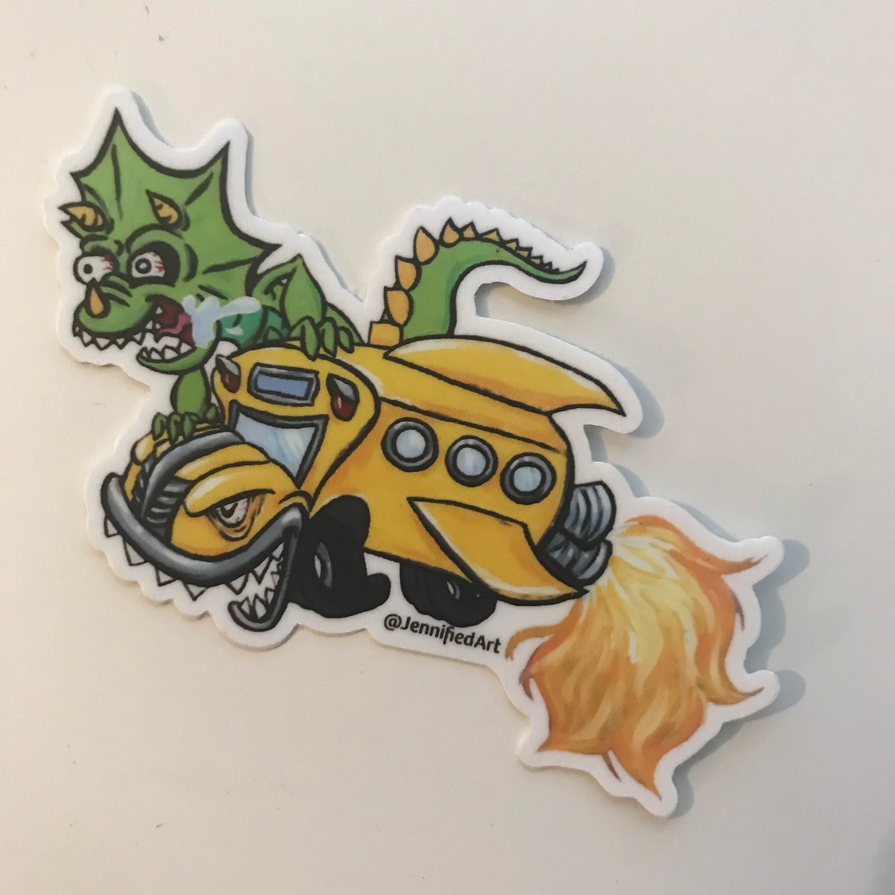 Magic Bus & Liz Vinyl Sticker - Etsy UK